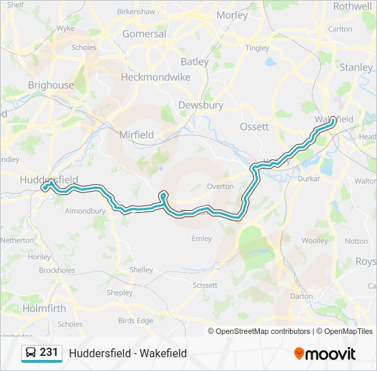 231 Route: Schedules, Stops & Maps - Bus Station (Updated)