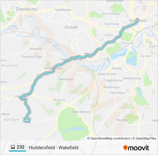 232 Route: Schedules, Stops & Maps - Bus Station (Updated)