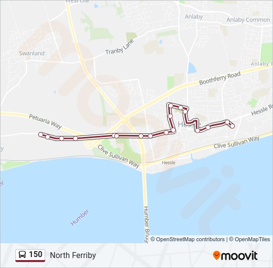 150 Route: Schedules, Stops & Maps - North Ferriby (Updated)