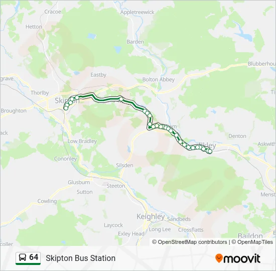 64 Route: Schedules, Stops & Maps - Skipton Bus Station (Updated)