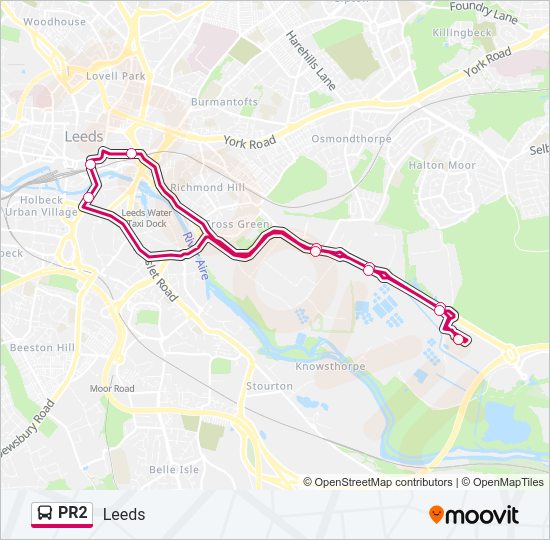 pr2 Route: Schedules, Stops & Maps - Temple Green P&R (Updated)
