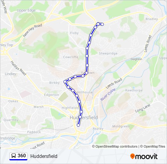 360 Route: Schedules, Stops & Maps - Bradley Bar (Updated)