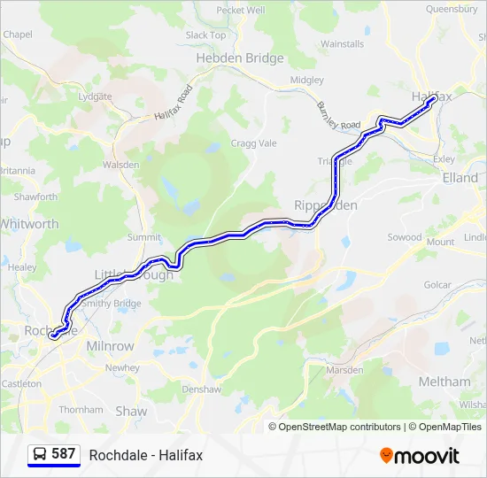 587 Route: Schedules, Stops & Maps - Halifax Bus Station (Updated)