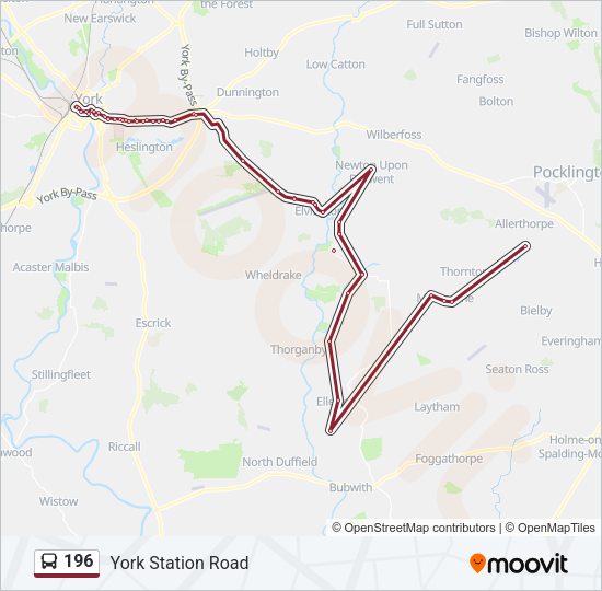 196 Route: Schedules, Stops & Maps - Low Farm (Updated)