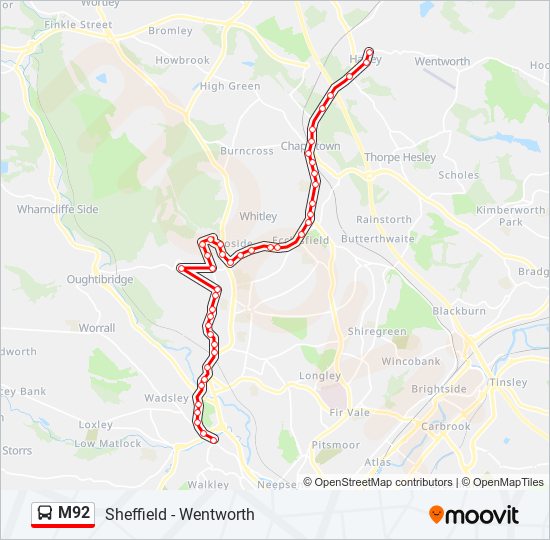 m92 Route: Schedules, Stops & Maps - Harley (Updated)