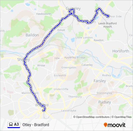 A3 Route: Schedules, Stops & Maps - Airport (Updated)