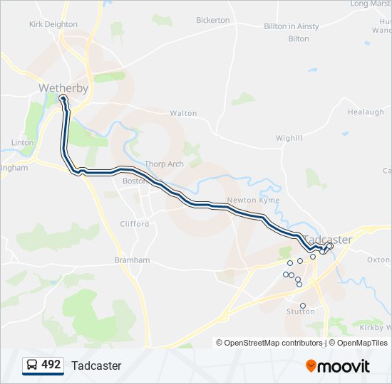492 Route: Schedules, Stops & Maps - Tadcaster (Updated)