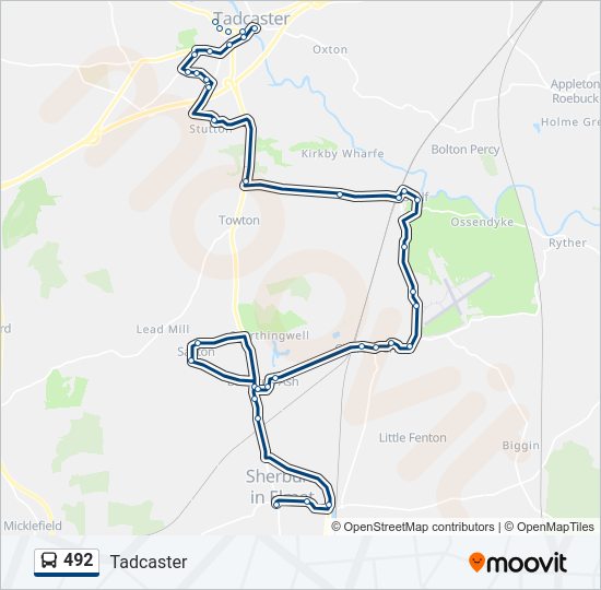492 Route: Schedules, Stops & Maps - Tadcaster (Updated)