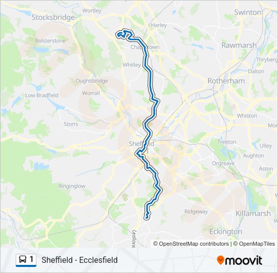1 Route: Schedules, Stops & Maps - Jordanthorpe Dyche Road/Ormond Road ...