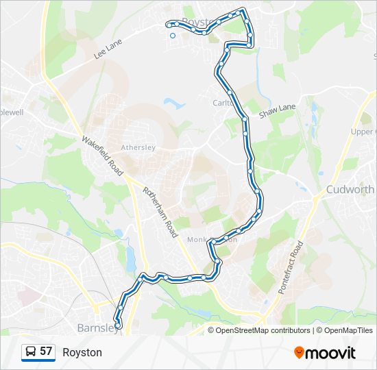57 Route: Schedules, Stops & Maps - Barnsley (Updated)