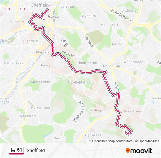 51 Route: Schedules, Stops & Maps - Charnock (Updated)