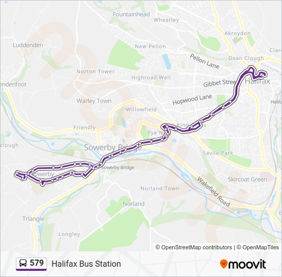 579 Route: Schedules, Stops & Maps - Halifax Bus Station (Updated)