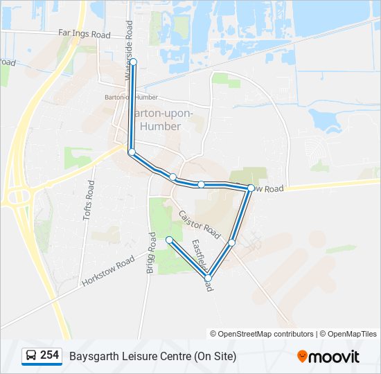 254 Route: Schedules, Stops & Maps - Baysgarth Leisure Centre (On Site ...