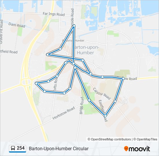 254 Route: Schedules, Stops & Maps - Barton-Upon-Humber Circular (Updated)