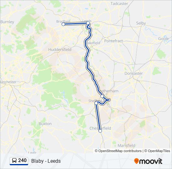 240 Route: Schedules, Stops & Maps - Bradford City Centre (Updated)