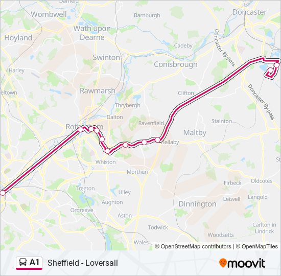 a1 Route: Schedules, Stops & Maps - Loversall (Updated)