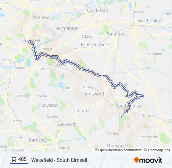 485 Route: Schedules, Stops & Maps - South Elmsall (Updated)