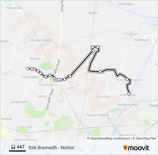 447 Route: Schedules, Stops & Maps - Campsall (Updated)
