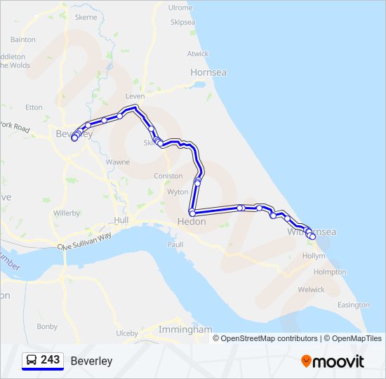 243 Route: Schedules, Stops & Maps - Beverley (Updated)