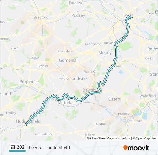 202 Route Schedules Stops Maps Leeds City Centre Updated 202-route-schedules-stops-maps-leeds-city-centre-updated