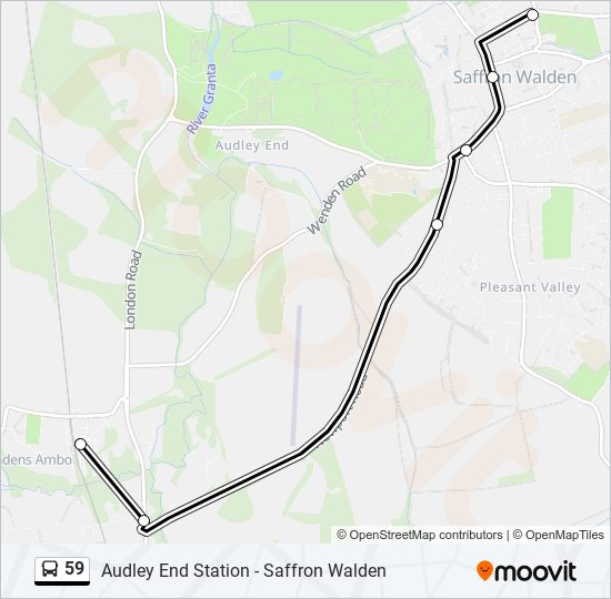 59 Route: Schedules, Stops & Maps - Audley End (Updated)