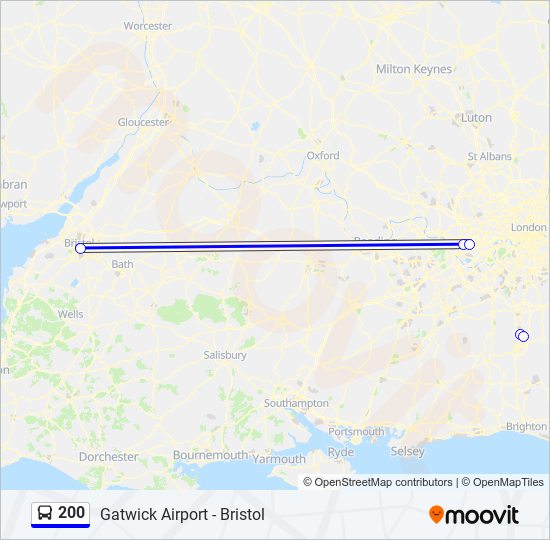 200 Route: Schedules, Stops & Maps - Bristol (Updated)