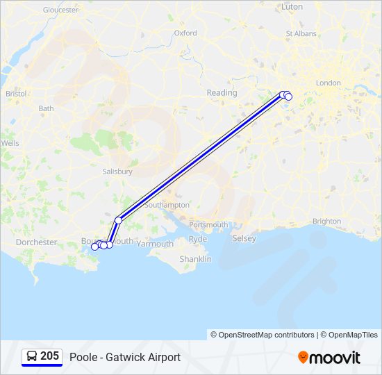 205 Route: Schedules, Stops & Maps - Heathrow Airport (Updated)