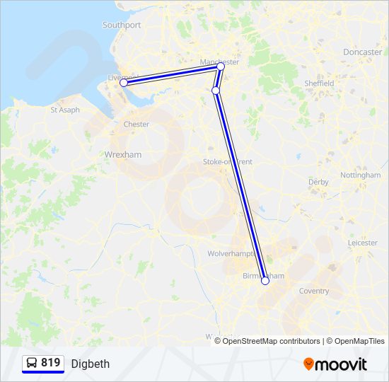 819 Route: Schedules, Stops & Maps - Digbeth (Updated)