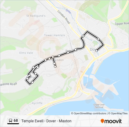 68 Route: Schedules, Stops & Maps - Dover (Updated)