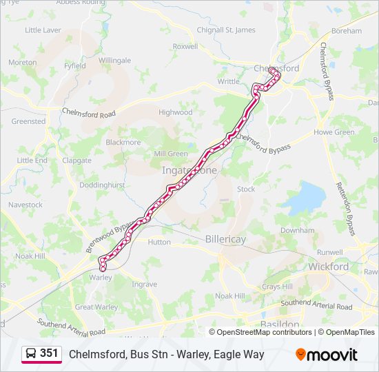 351 Route: Schedules, Stops & Maps - Brentwood (Updated)