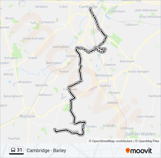 31 Route: Schedules, Stops & Maps - Barley (Updated)