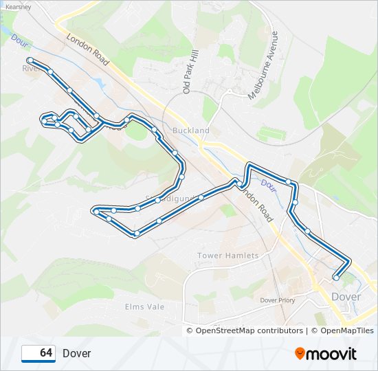 64 Route: Schedules, Stops & Maps - Dover (Updated)