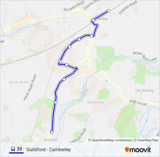 35 Route: Schedules, Stops & Maps - Mayford (Updated)