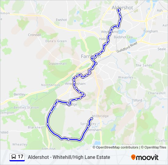 17 Route: Schedules, Stops & Maps - Shortfield Common (Updated)