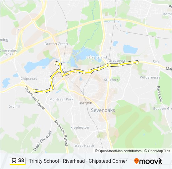 s8 Route: Schedules, Stops & Maps - Bessels Green (Updated)