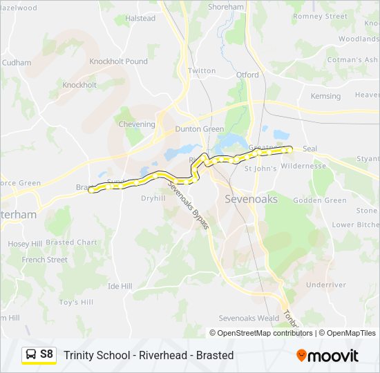 s8 Route: Schedules, Stops & Maps - Brasted (Updated)