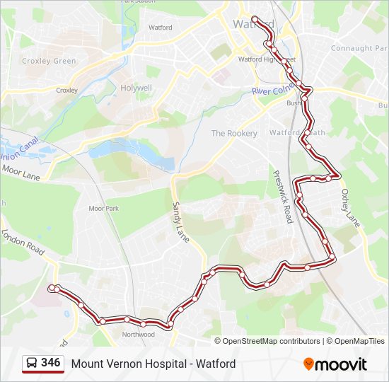 346 Route: Schedules, Stops & Maps - Northwood (Updated)