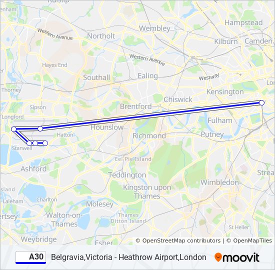 a30 Route: Schedules, Stops & Maps - Victoria (Updated)