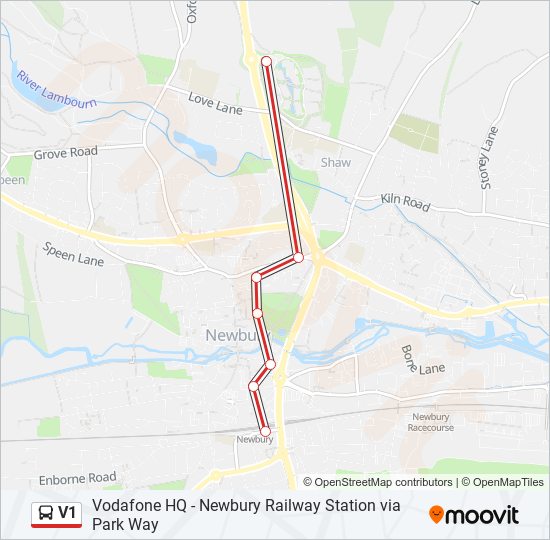 v1 Route: Schedules, Stops & Maps - Vodafone Hq (Updated)