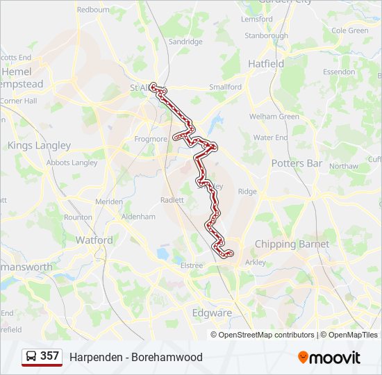 357 Route: Schedules, Stops & Maps - St Albans (Updated)