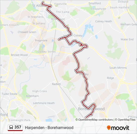 357 Route: Schedules, Stops & Maps - St Albans (Updated)
