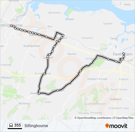 355 Route: Schedules, Stops & Maps - Sittingbourne (Updated)