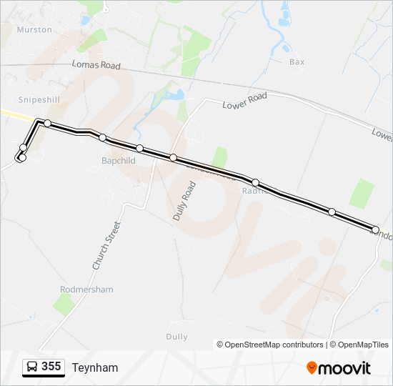 355 Route: Schedules, Stops & Maps - Teynham (Updated)