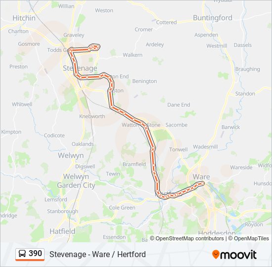 390 Route: Schedules, Stops & Maps - St Nicholas (Updated)