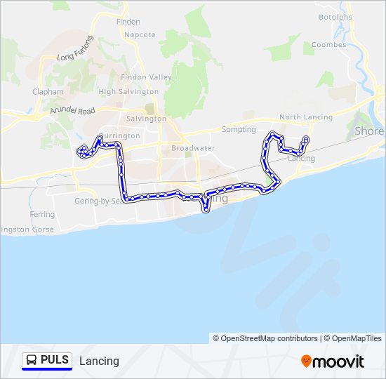 puls Route: Schedules, Stops & Maps - Lancing (Updated)