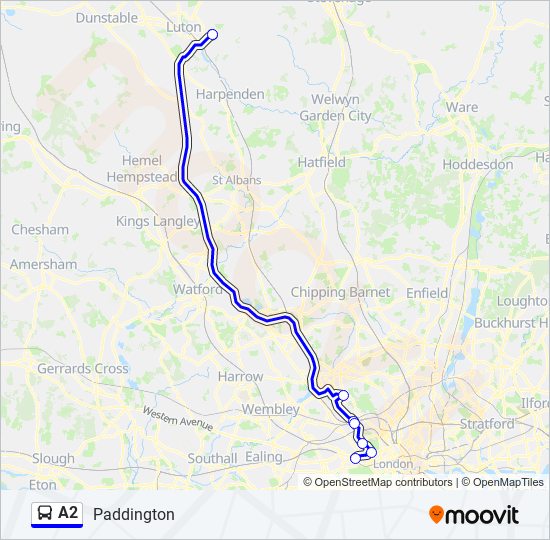 a2 Route: Schedules, Stops & Maps - Paddington (Updated)