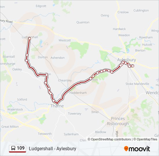 109 Route: Schedules, Stops & Maps - Ludgershall (Updated)