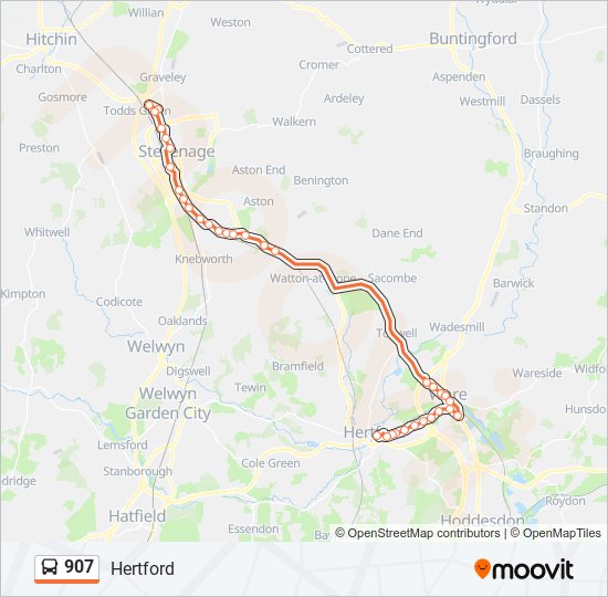 907 Route: Schedules, Stops & Maps - Hertford (Updated)