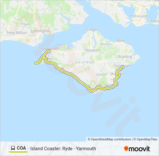 coa Route: Schedules, Stops & Maps - Sandown (Updated)
