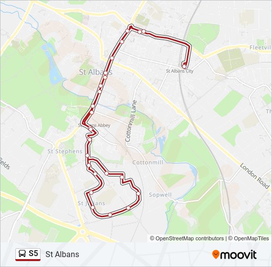 s5 Route: Schedules, Stops & Maps - St Albans (Updated)